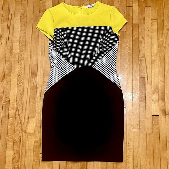Studio One | Dresses | Brand New Nwot Yellow And Black Color Block ...